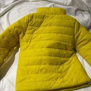 bocini | Jackets & Coats | Bocini 4 Bright Yellow Puff Front Zip Jacket ...